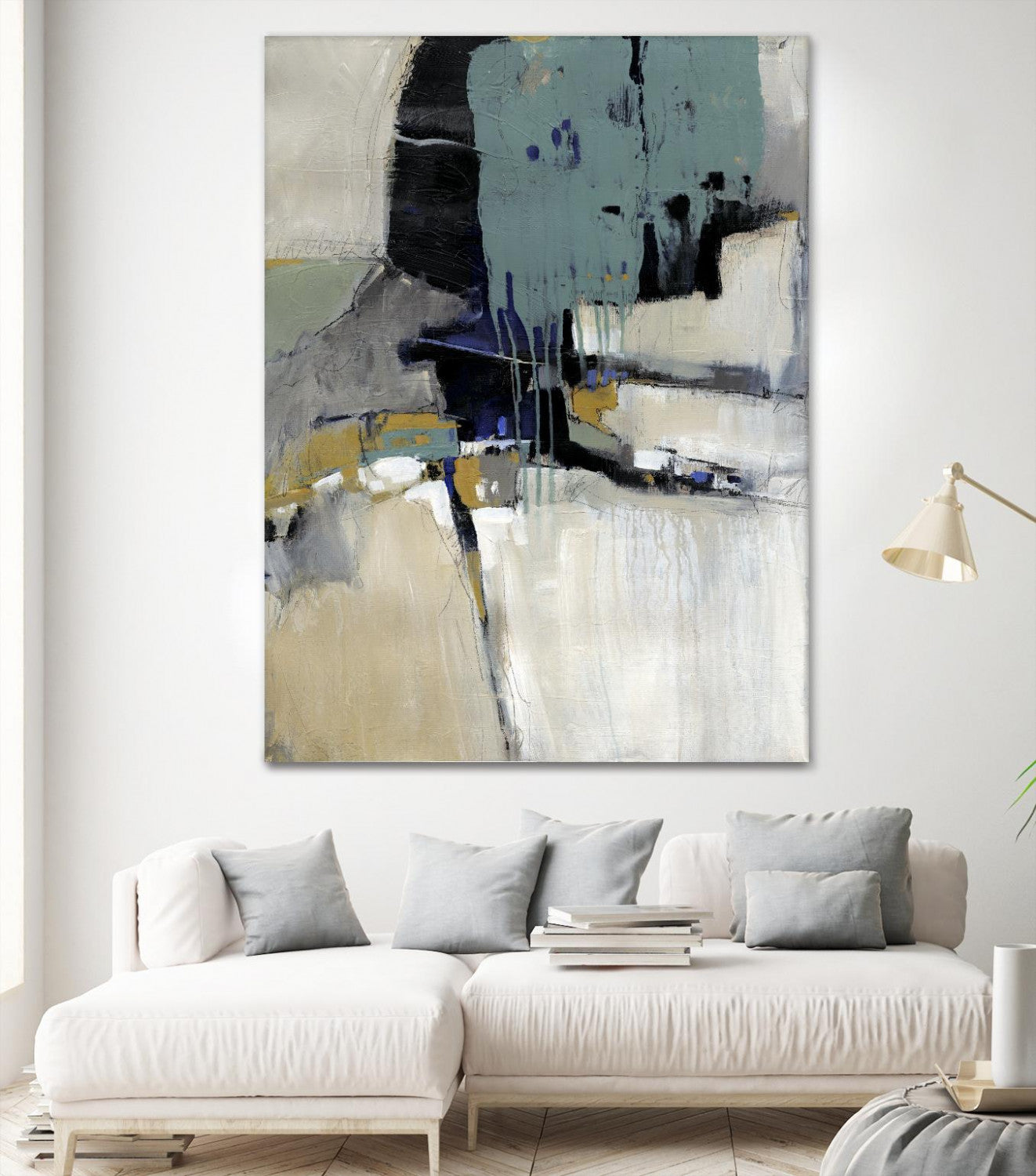 "Fluidity I" Giant Art 72x54 Wall Art | The Brick