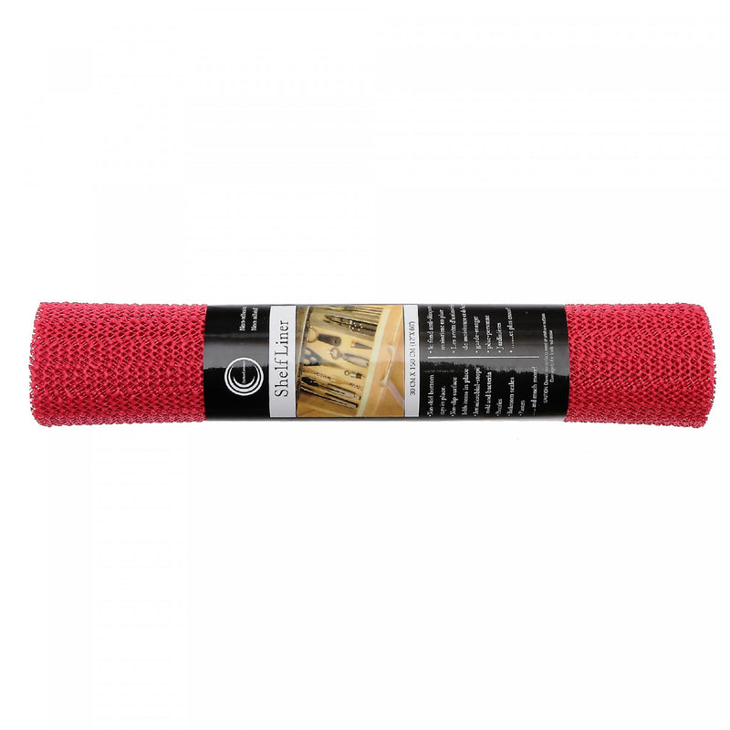 Anti Slip Pvc Mat Red 12" x 60" - Set of 6 Kitchen Storage - The Brick