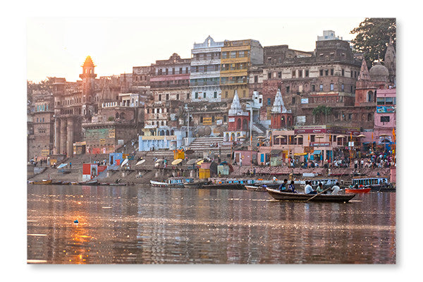 Varanasi In India 2 16x24 Wall Art Frame And Fabric Panel - The Brick