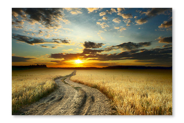 Road 28x42 Wall Art Frame And Fabric Panel - The Brick