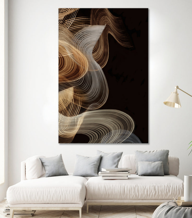 "Smokey Lines" Giant Art 72x48 Wall Art | The Brick