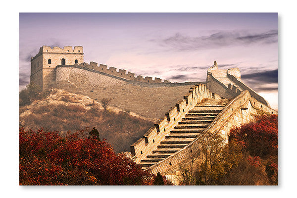 Great Wall In The Clouds 16x24 Wall Art Frame And Fabric Panel - The Brick