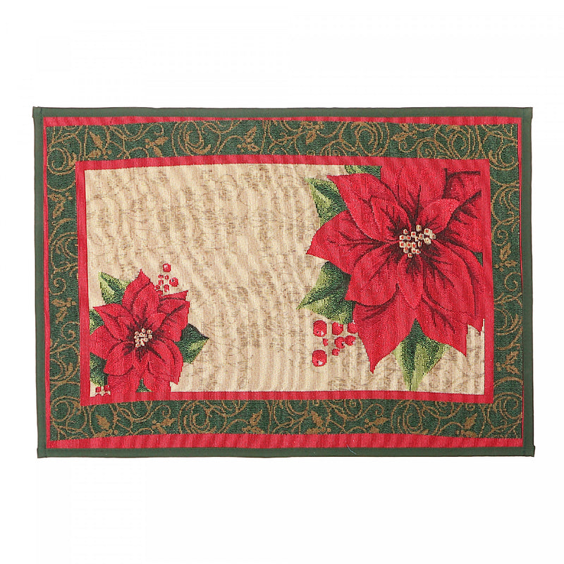 Tapestry Floor Rug Poinsettia - The Brick