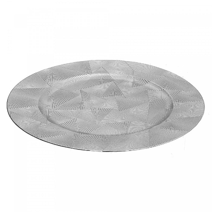 Charger Plate Trinity Silver 13" - Set of 6 Dinnerware - The Brick