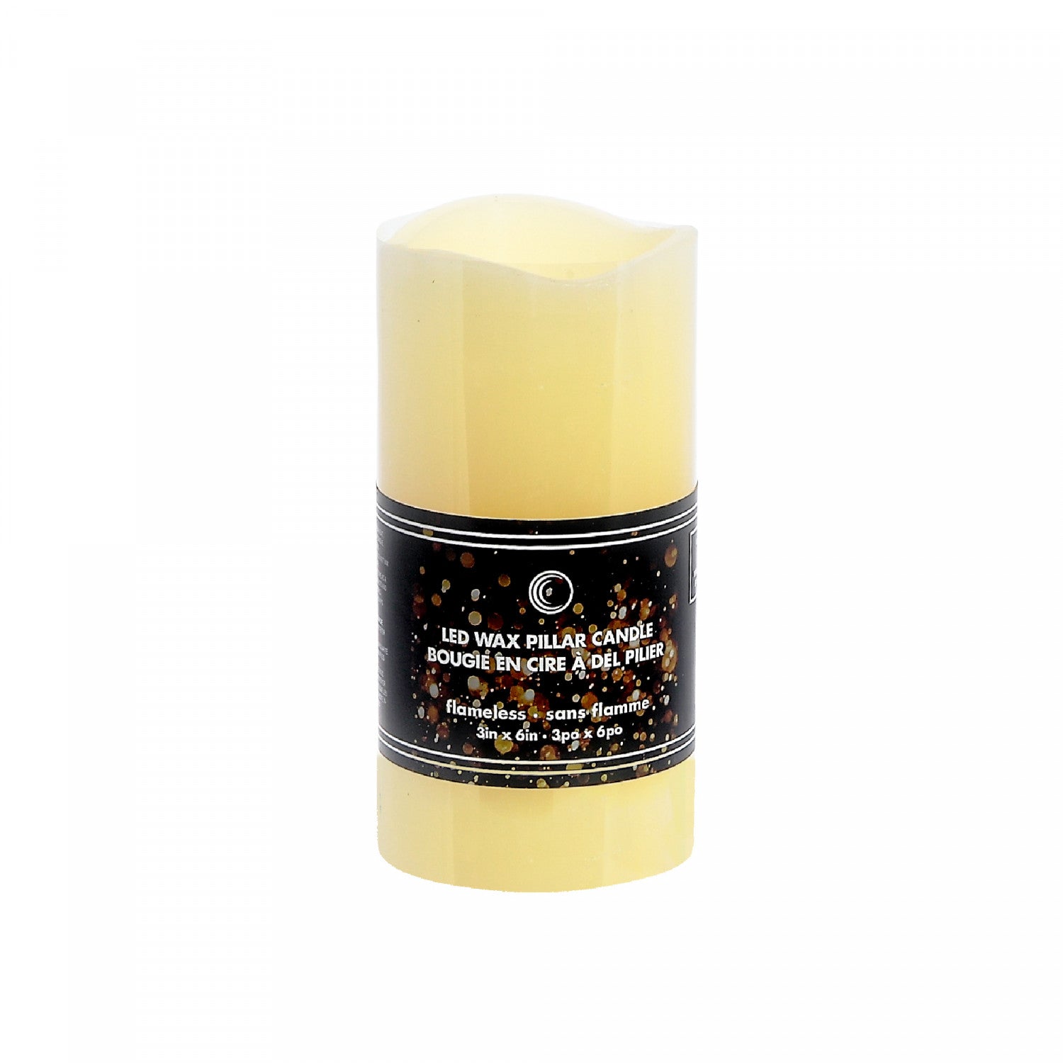 LED Wave Top Unscented Ivory Candle with Timer 3 x 6" - Set of 2 - The ...