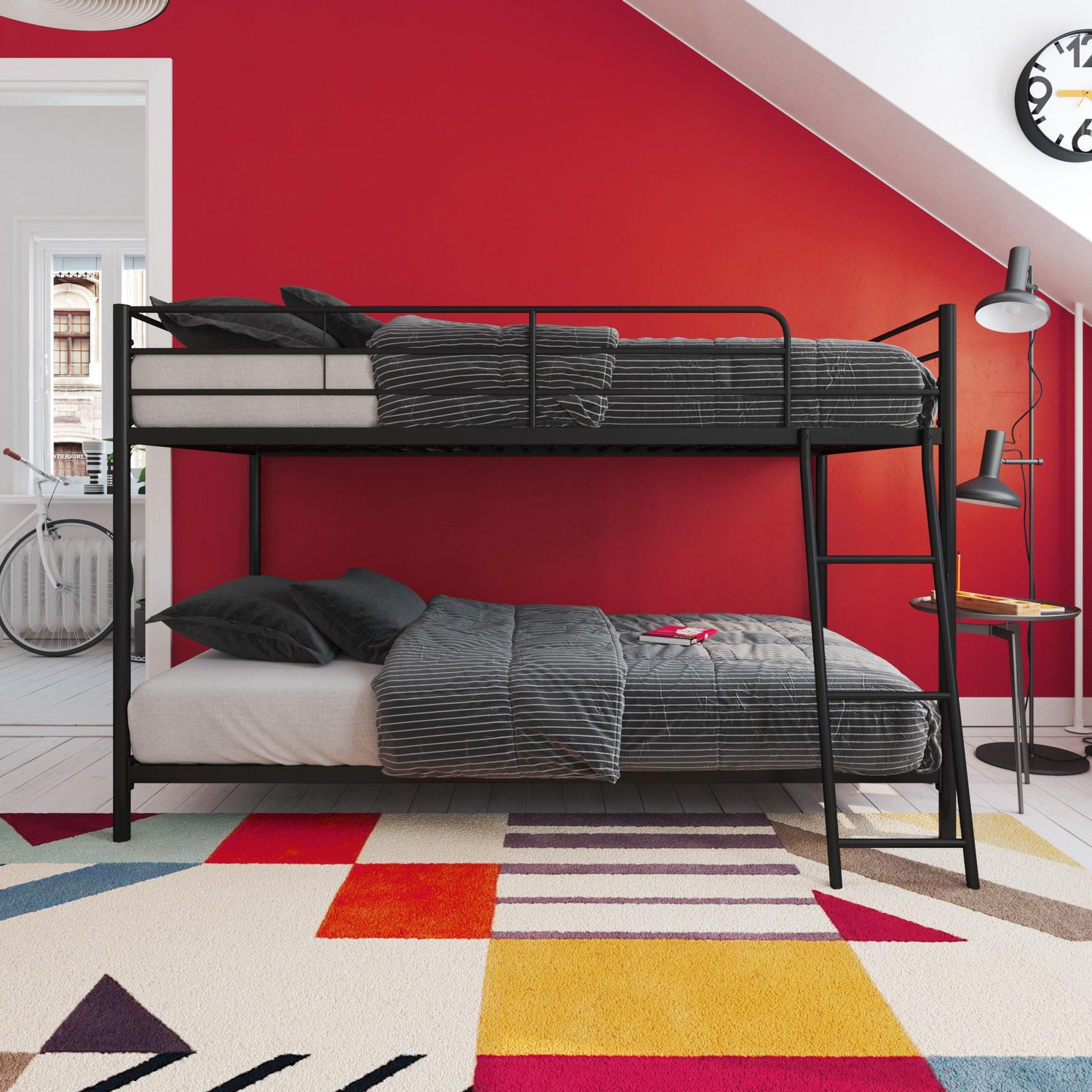 Dorel Home Atwater Living Bloor Small Space Twin Over Twin Bunk Bed. The Brick