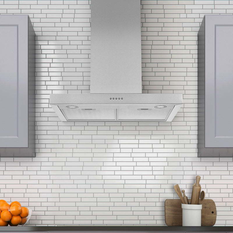 Ancona 30" Convertible Wall-Mounted Rectangular Range Hood - AN-1159 ...
