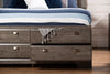 Yorkdale Queen 12 Drawer Storage Bed - Grey | The Brick