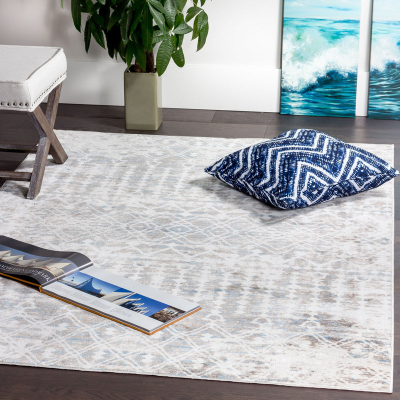 Shi Moroccan Blue 3x5 Area Rug - The Brick