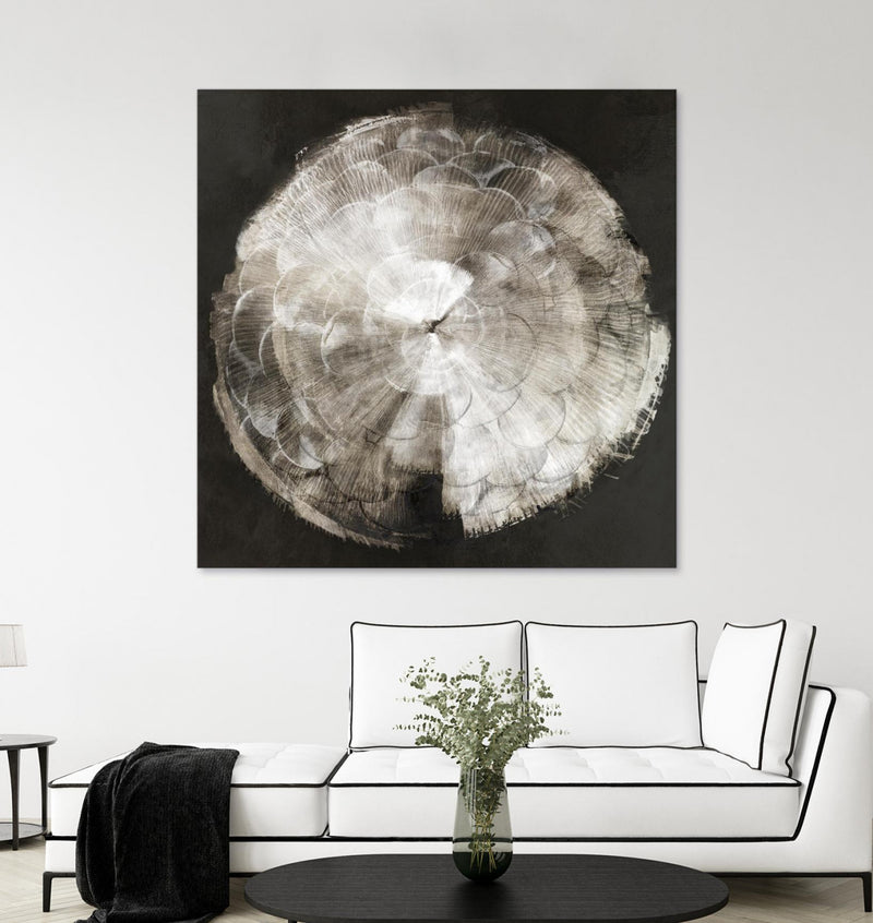 "Touch Of Darkened Silver" Giant Art 54x54 Wall Art - The Brick