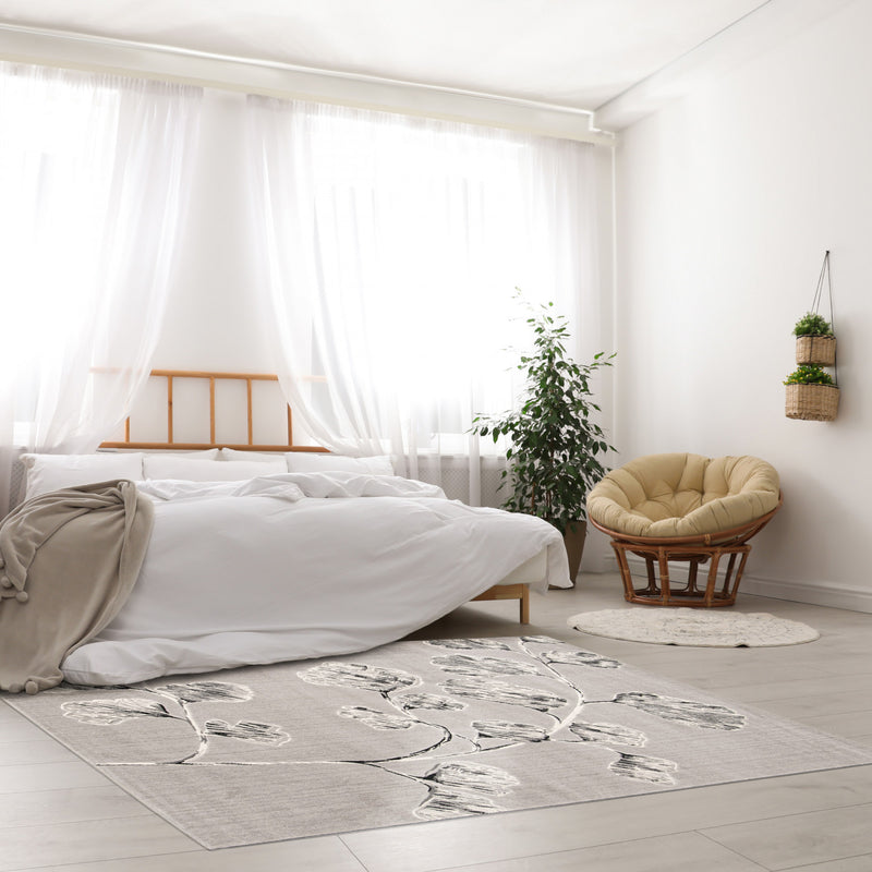 Ameeka Grey 5'3" x 7'7" Area Rug - The Brick