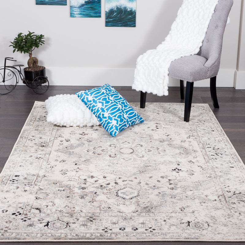 Far Grey 4x6 Area Rug - The Brick