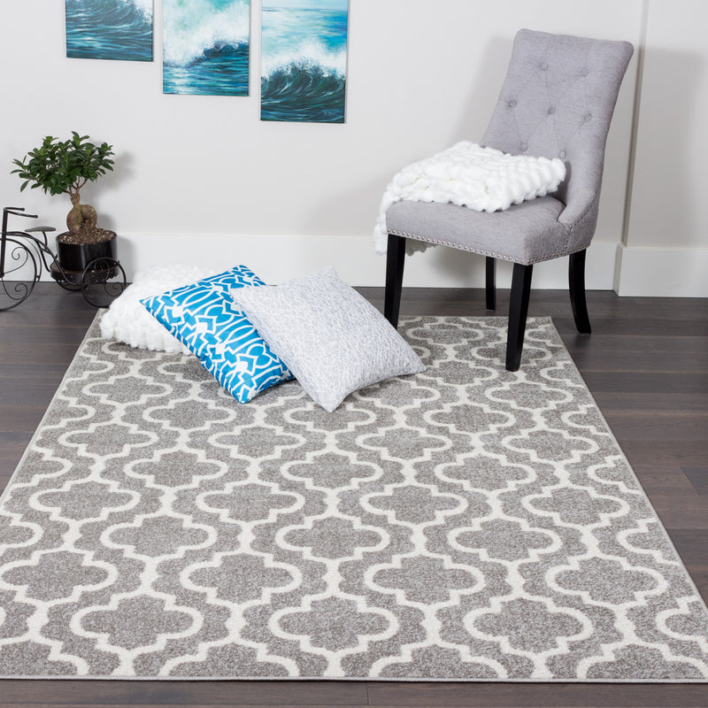 Lav Lat Grey 3x5 Area Rug - The Brick
