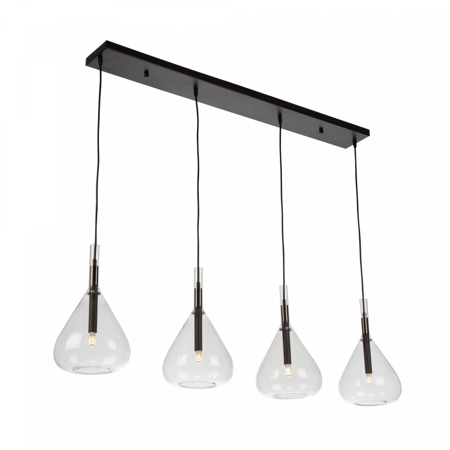 Conic 4-Light Black Ceiling Light - The Brick