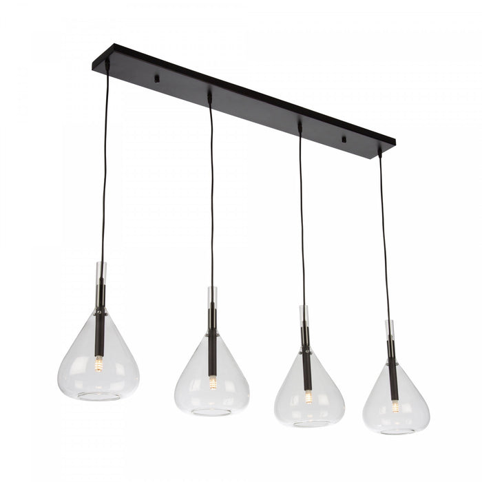 Conic 4-Light Black Ceiling Light - The Brick