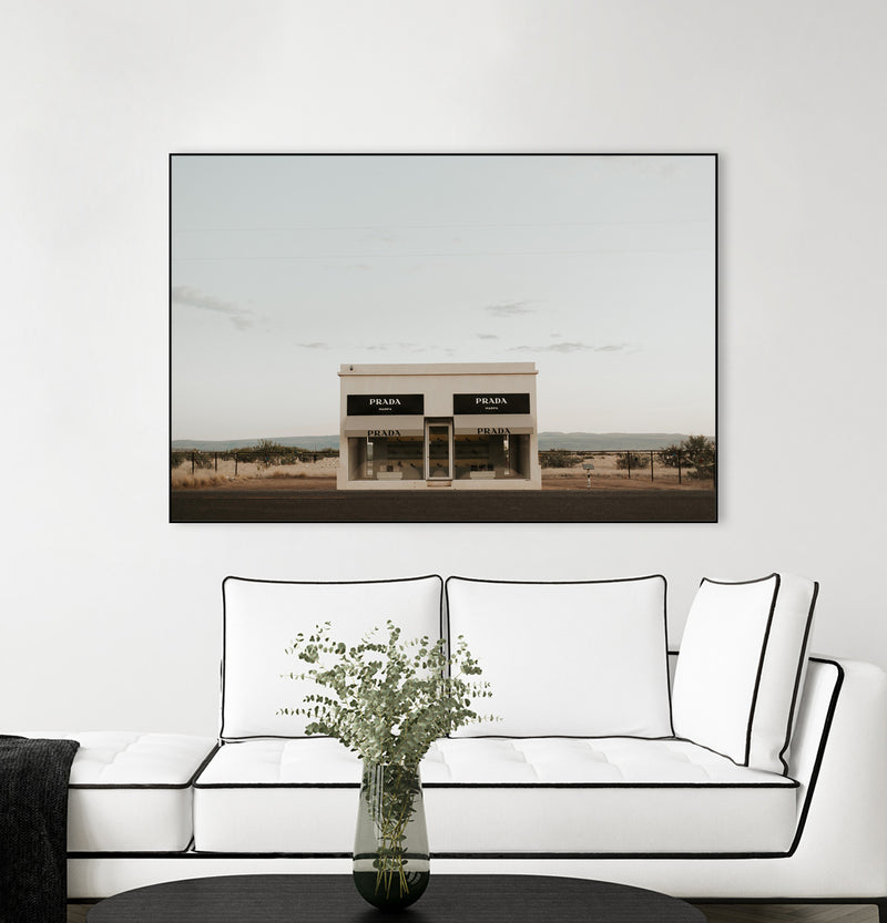 "Marfa" Canvas Framed Black 36x24 Wall Art - The Brick
