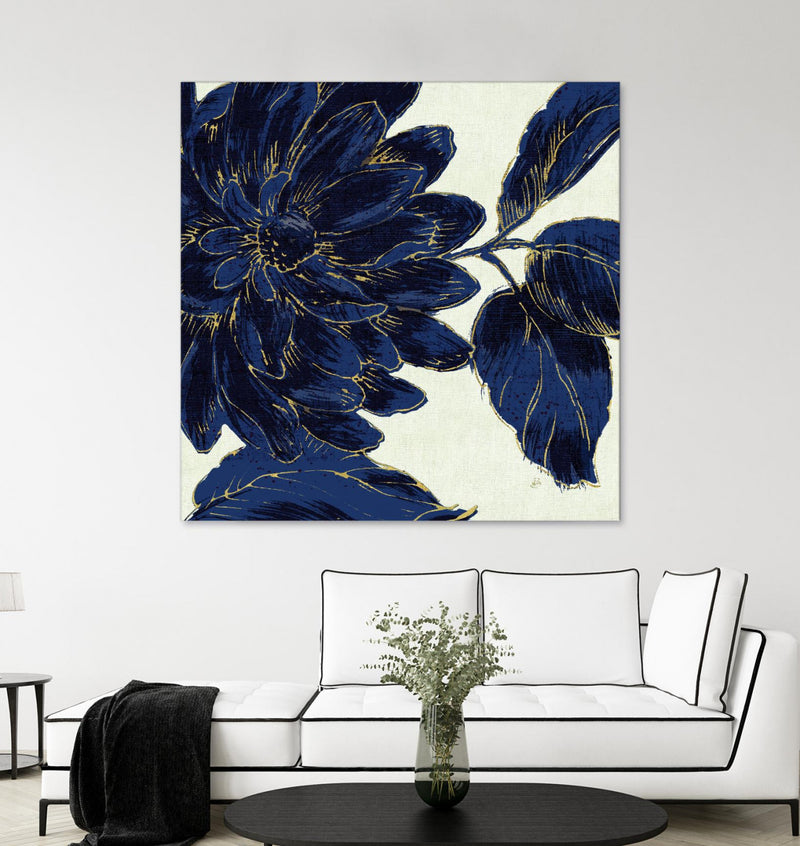 "Indigo Garden I" Giant Art 72x72 Wall Art - The Brick