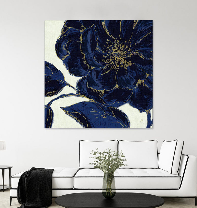 "Indigo Garden Ii" Giant Art 72x72 Wall Art - The Brick