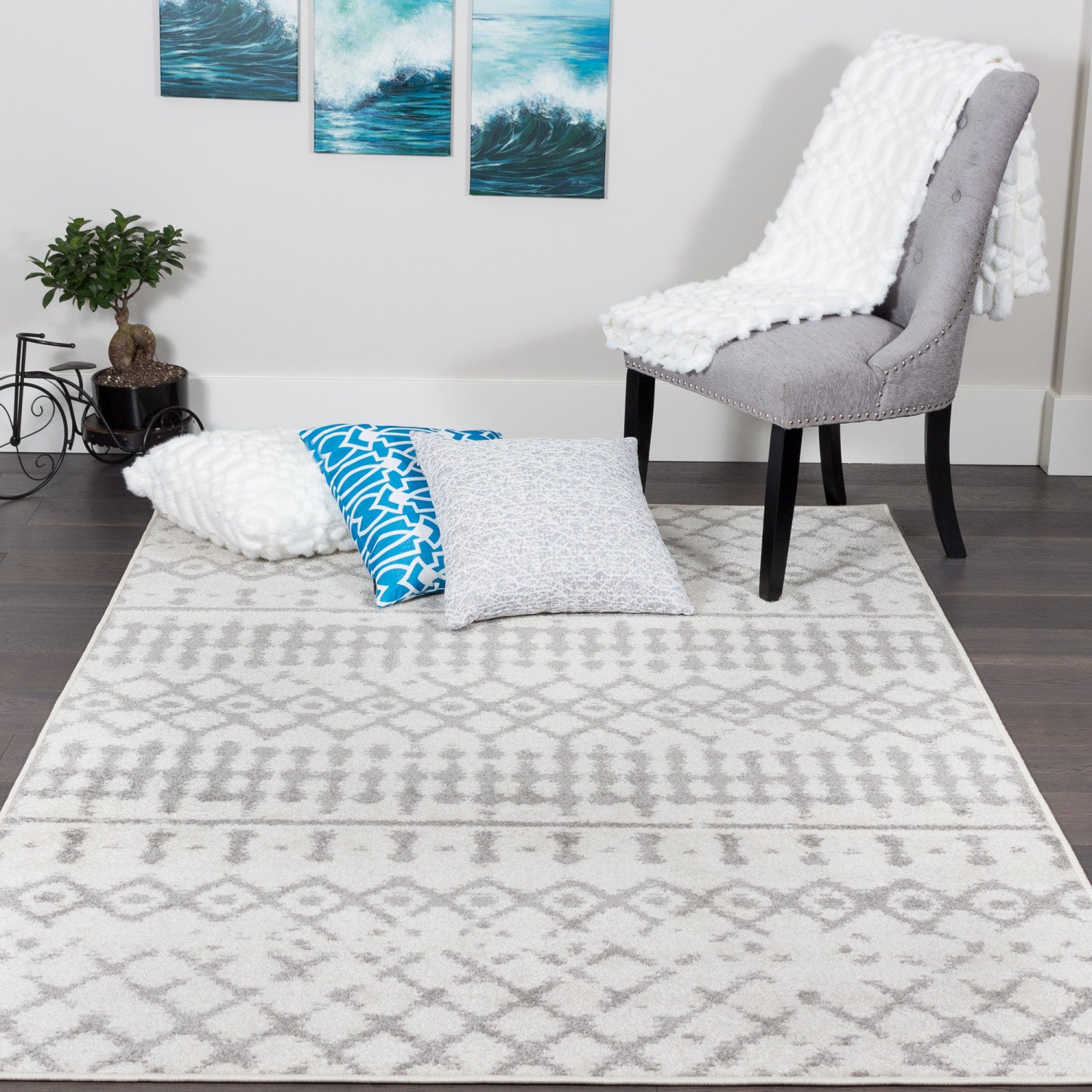 Lav Grey Mor 3x5 Area Rug - The Brick