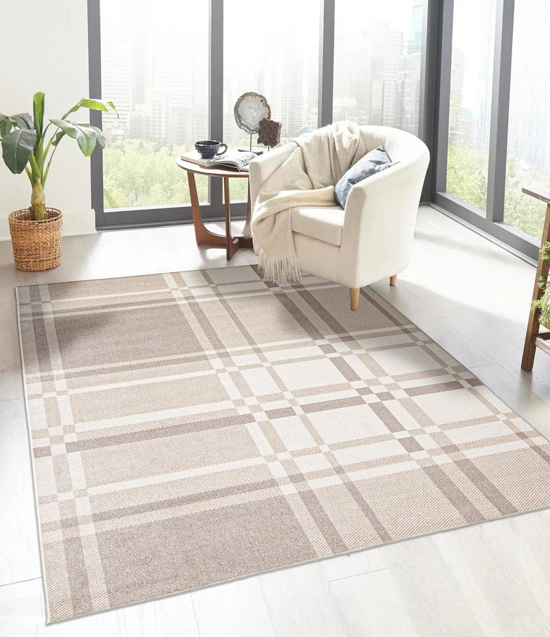 Roma Ivory Machine Washable Area Rug - 6'0" x 9'0" - The Brick