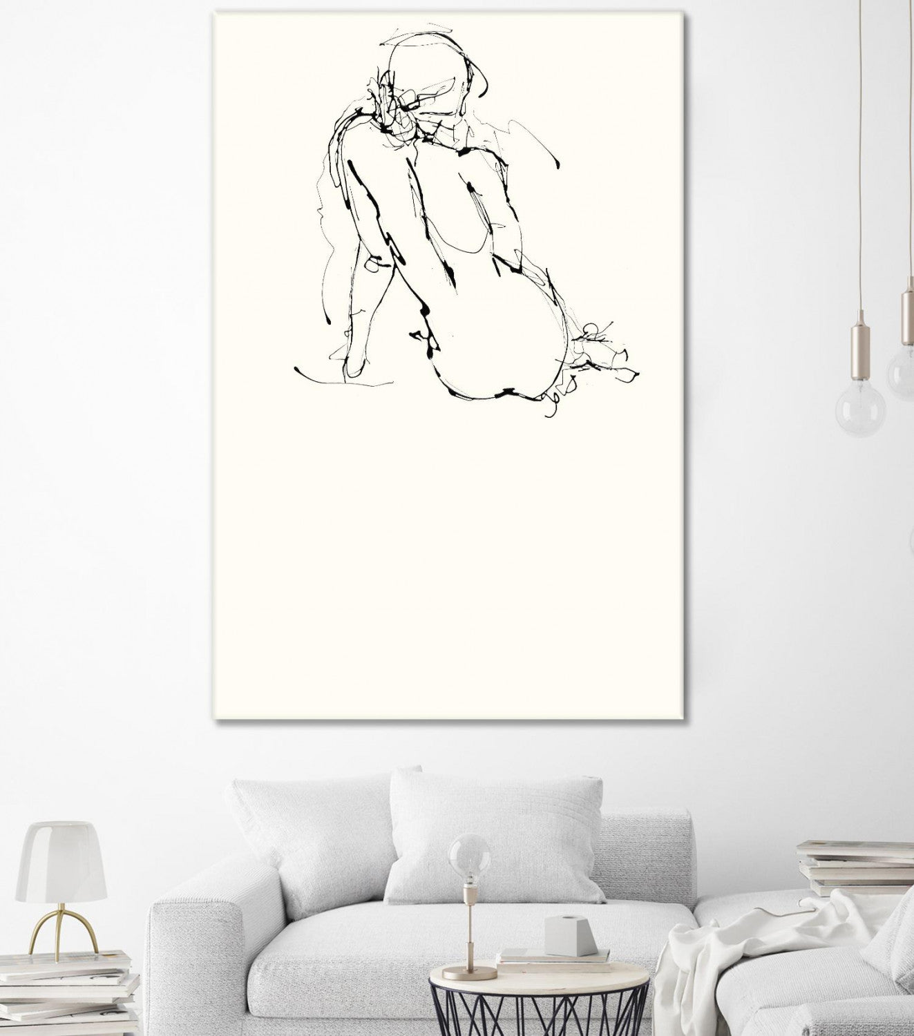 "Contour Figure 4" Giant Art 72x48 Wall Art - The Brick