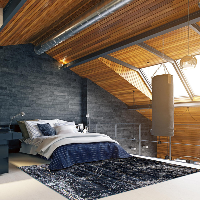 Midnight Marble Area Rug - 8'0" x 10'0" - The Brick