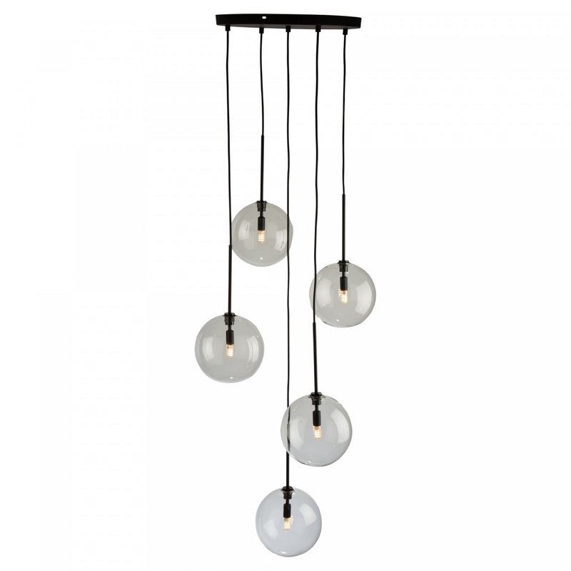 Pinpoint 5-Light Black Pendant - The Brick