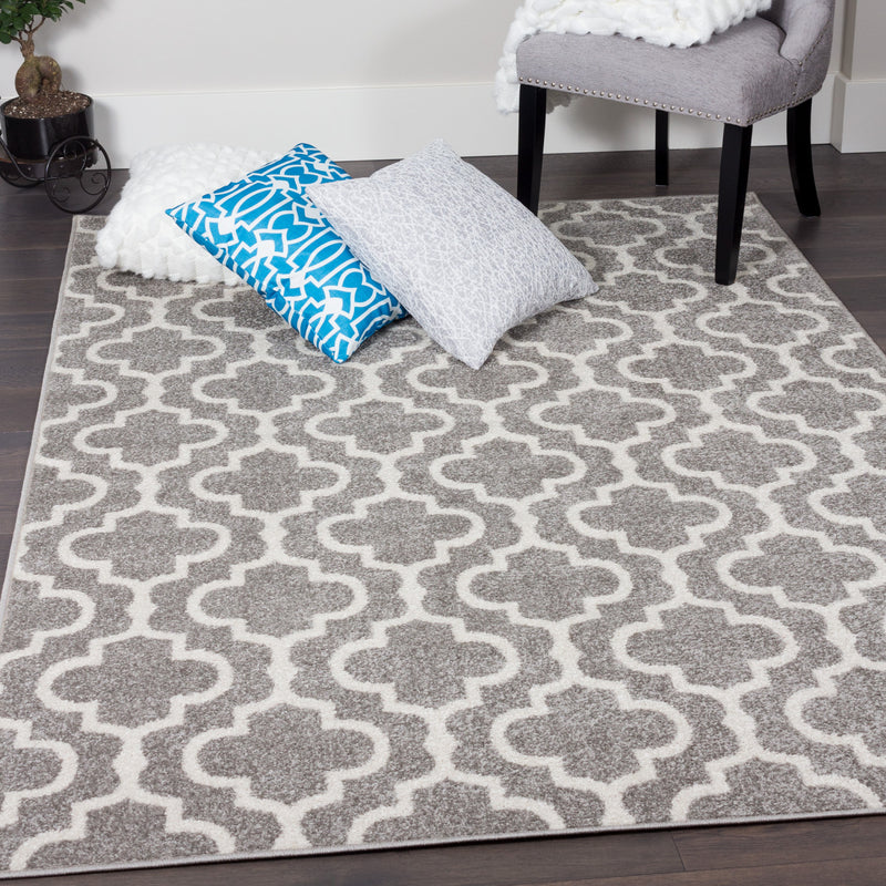 Lav Lat Grey 3x5 Area Rug - The Brick