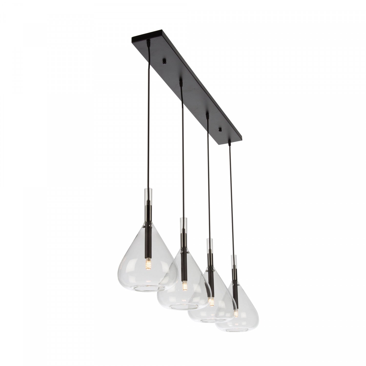 Conic 4-Light Black Ceiling Light - The Brick