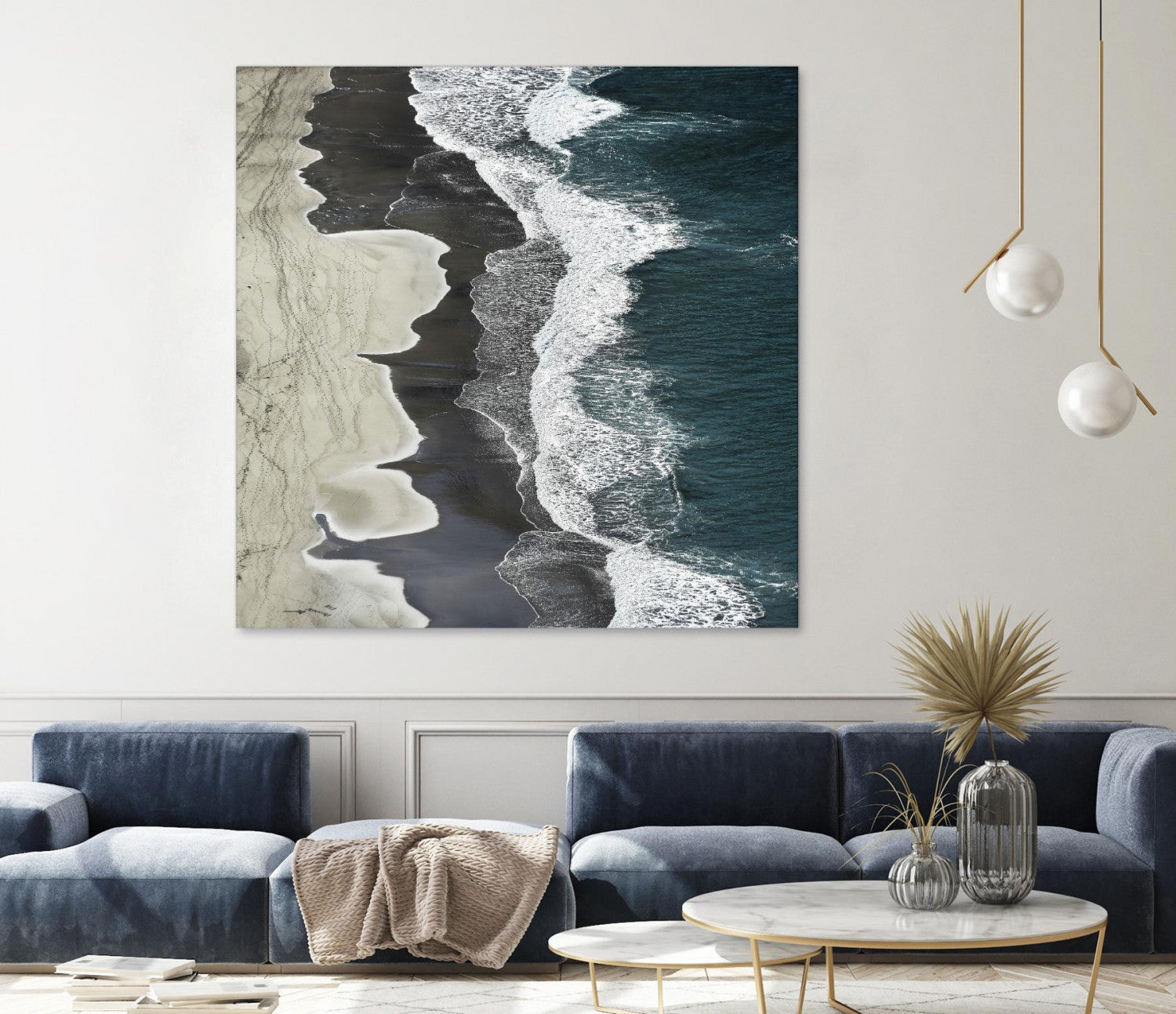 "Molenaar - Running Waves" Giant Art 54x54 Wall Art - The Brick
