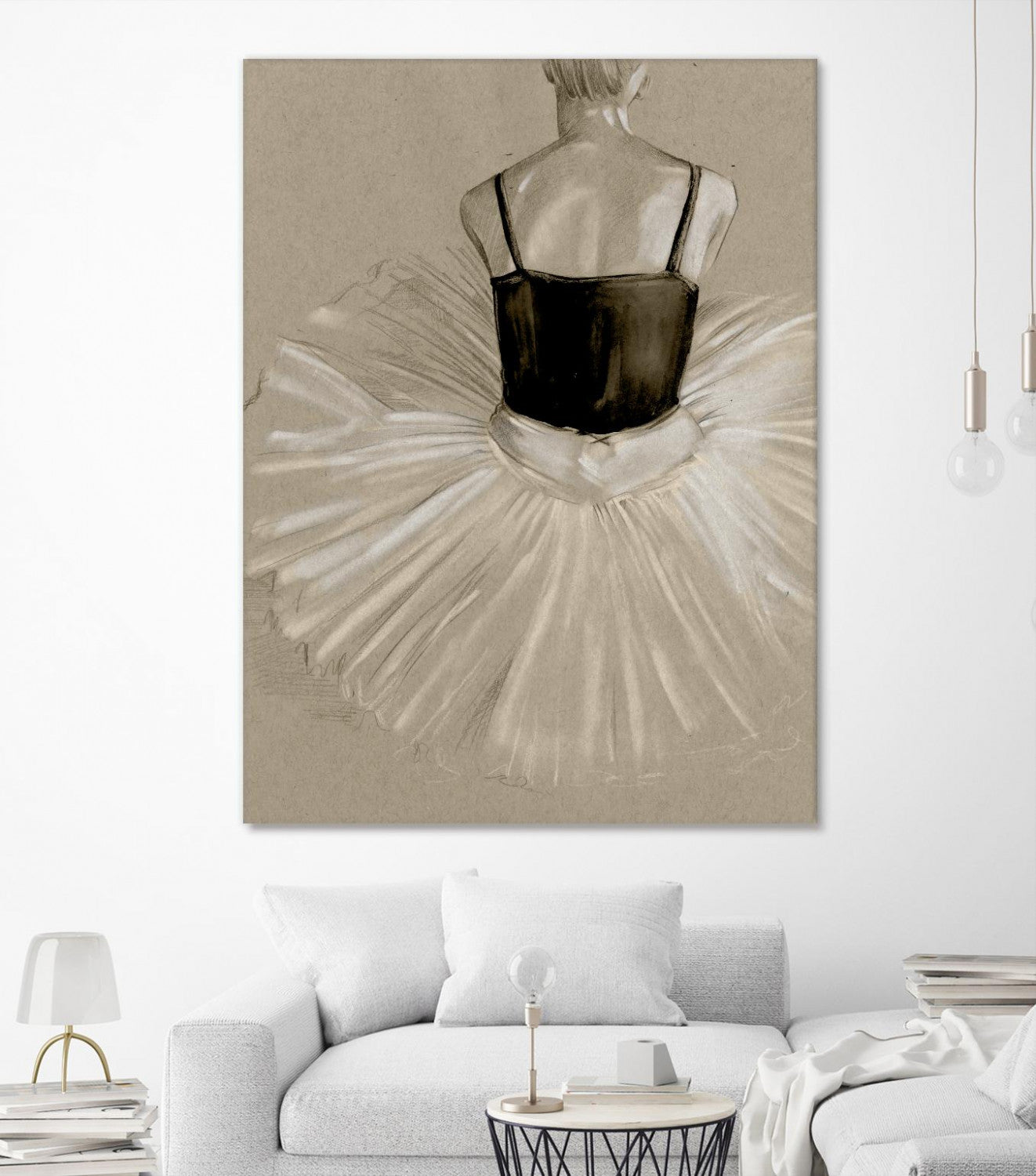 "Black Leotard Ii" Giant Art 72x54 Wall Art - The Brick
