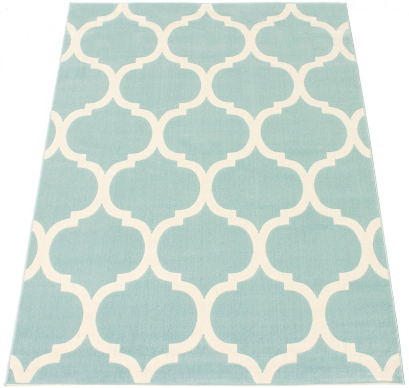 Aliya Aqua 4'7" x 6'7" Area Rug - The Brick
