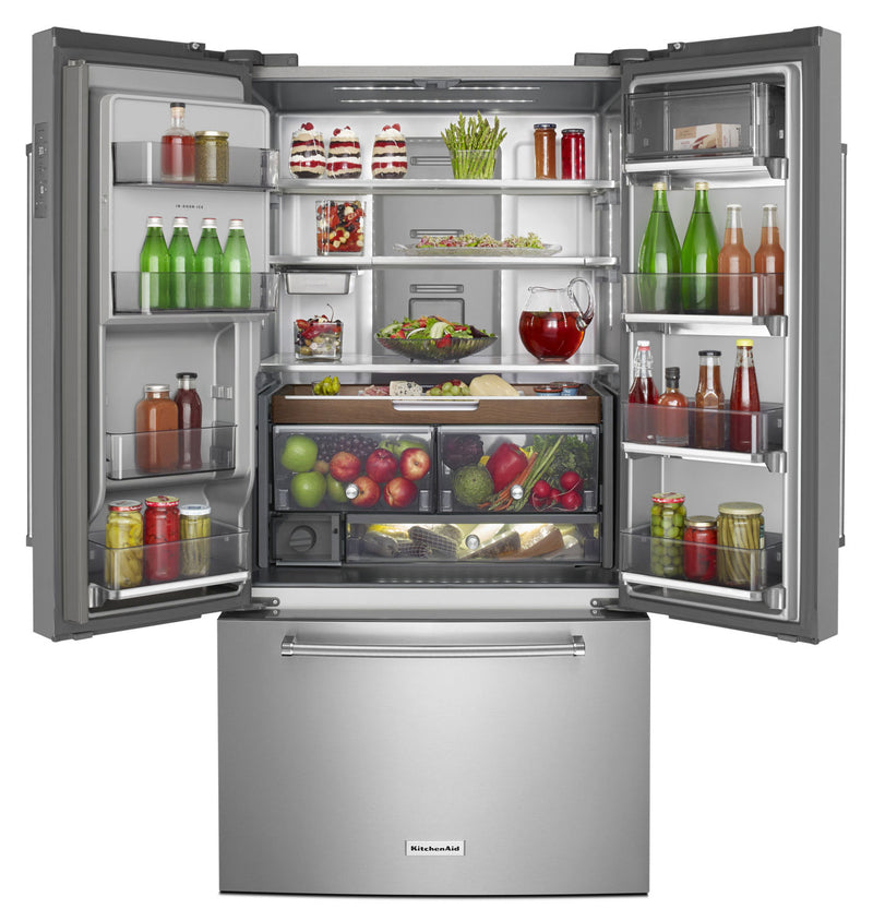 KitchenAid 36" 24 Cu. Ft. French-Door Refrigerator - Stainless Stee ...