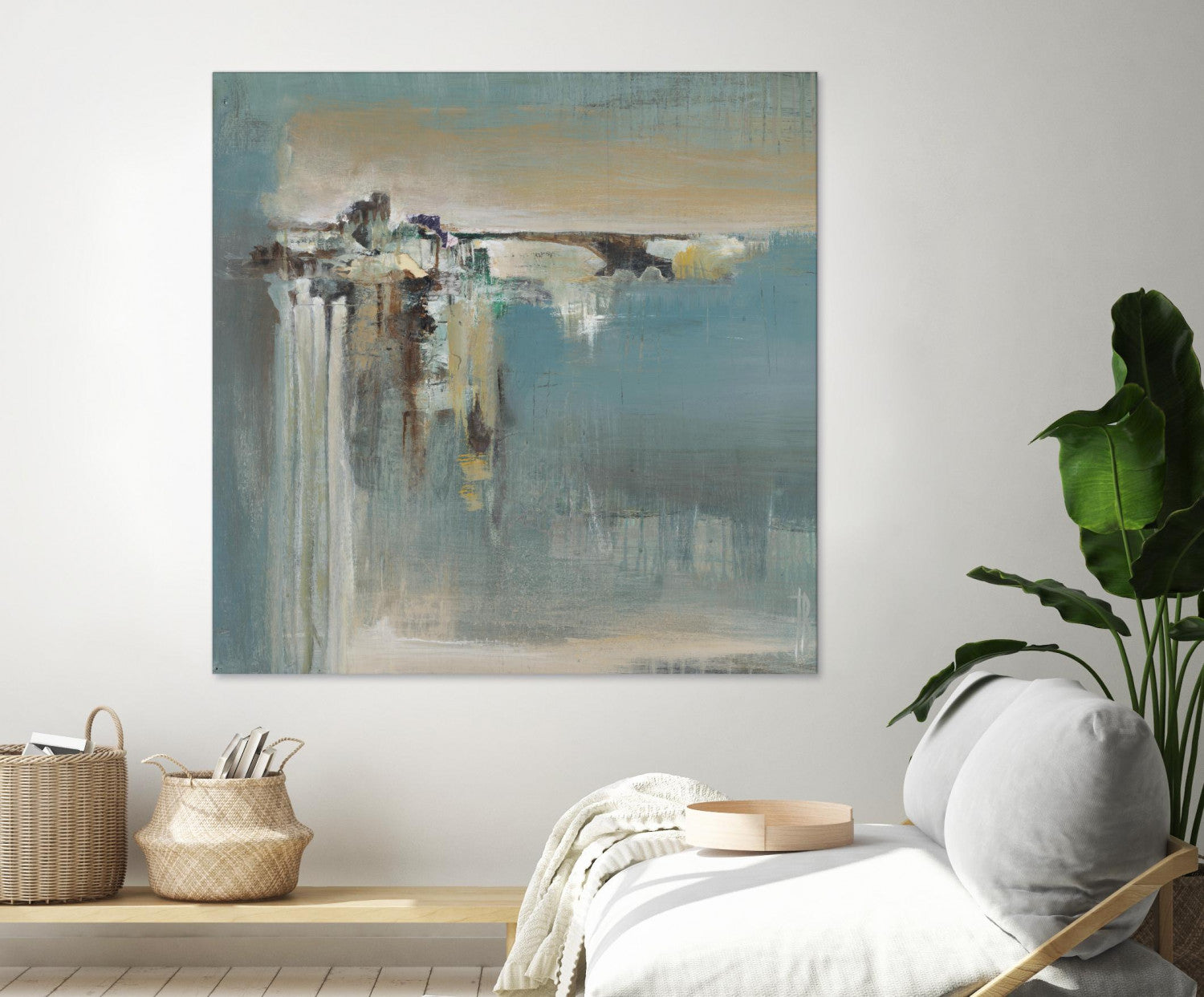 "Fragmented Fields" Giant Art 72x72 Wall Art - The Brick