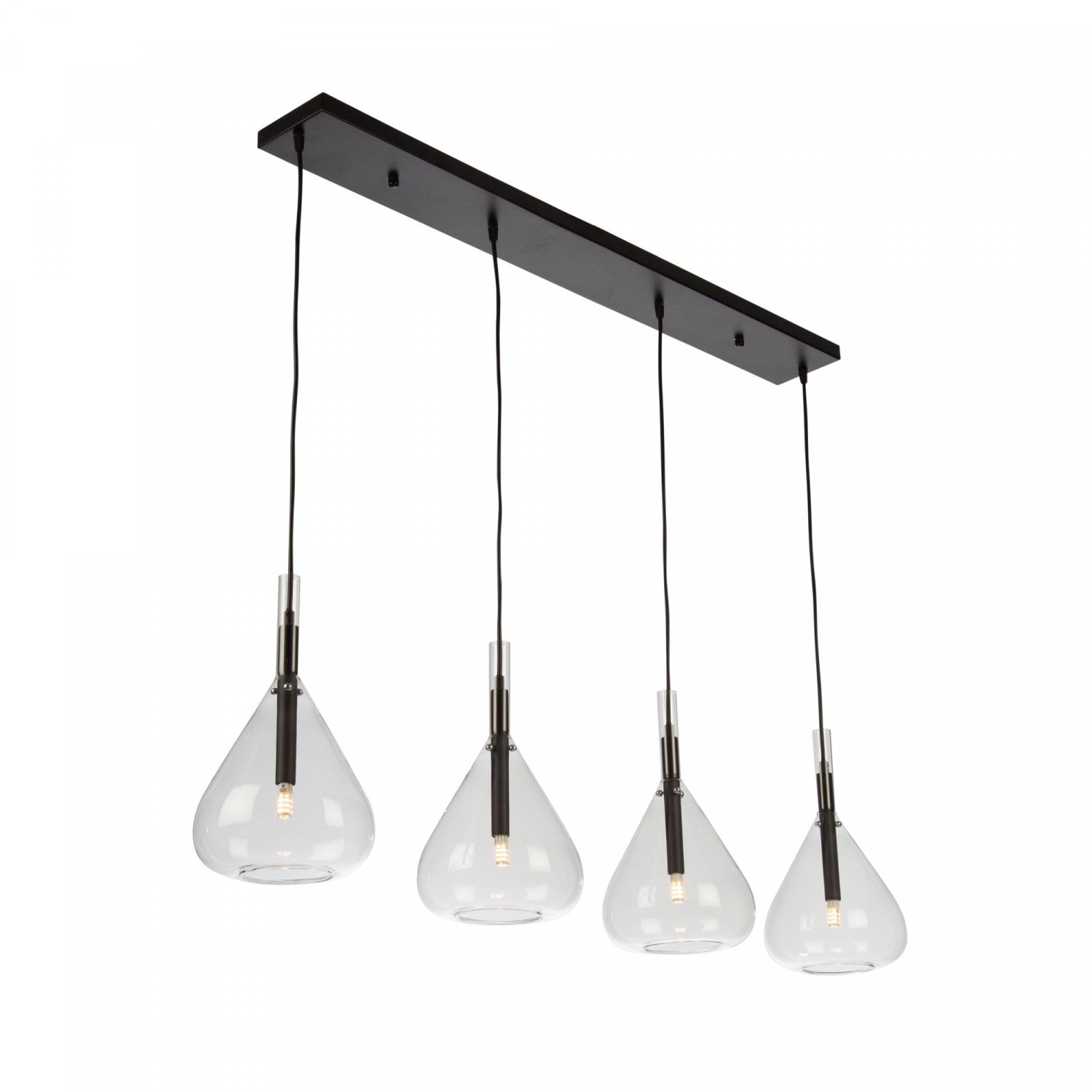 Conic 4-Light Black Ceiling Light - The Brick