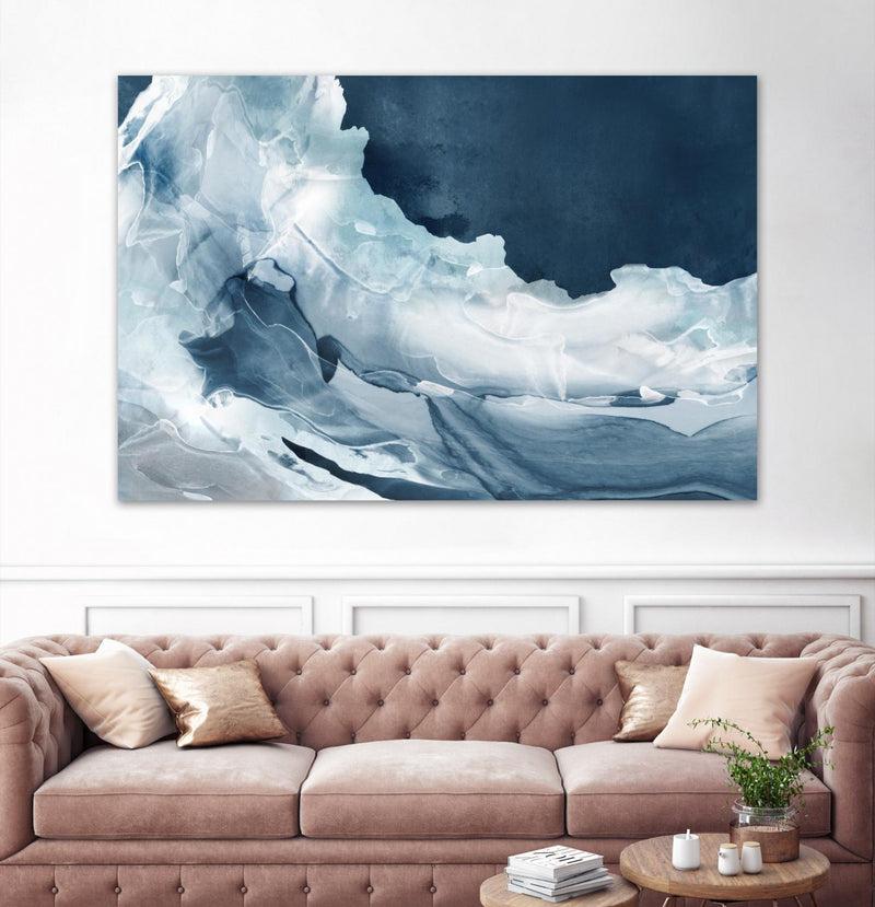 "Wave Of Blue Ice" Giant Art 84x54 Wall Art | The Brick