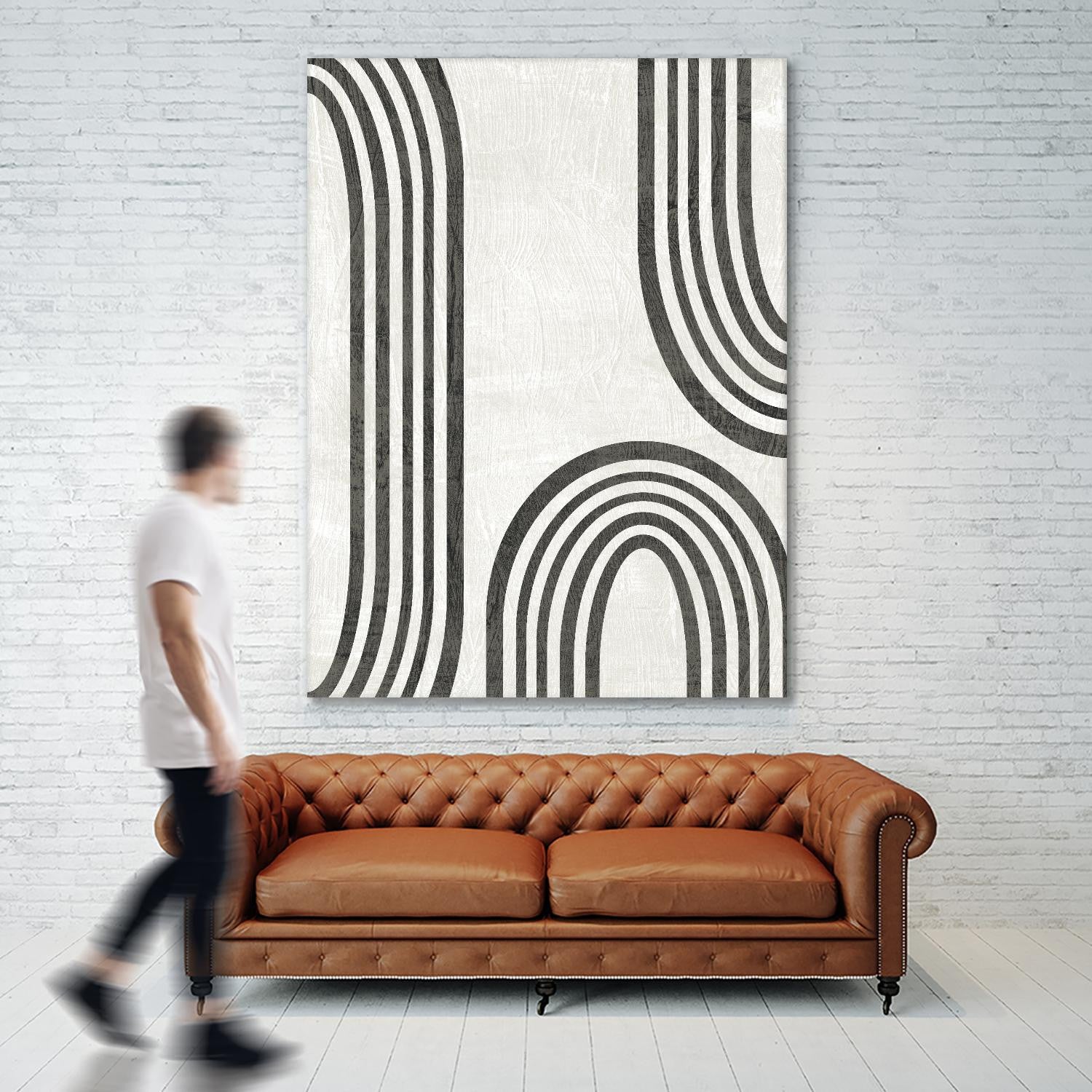 "Modern Arc I" Giant Art 72x54 Wall Art - The Brick