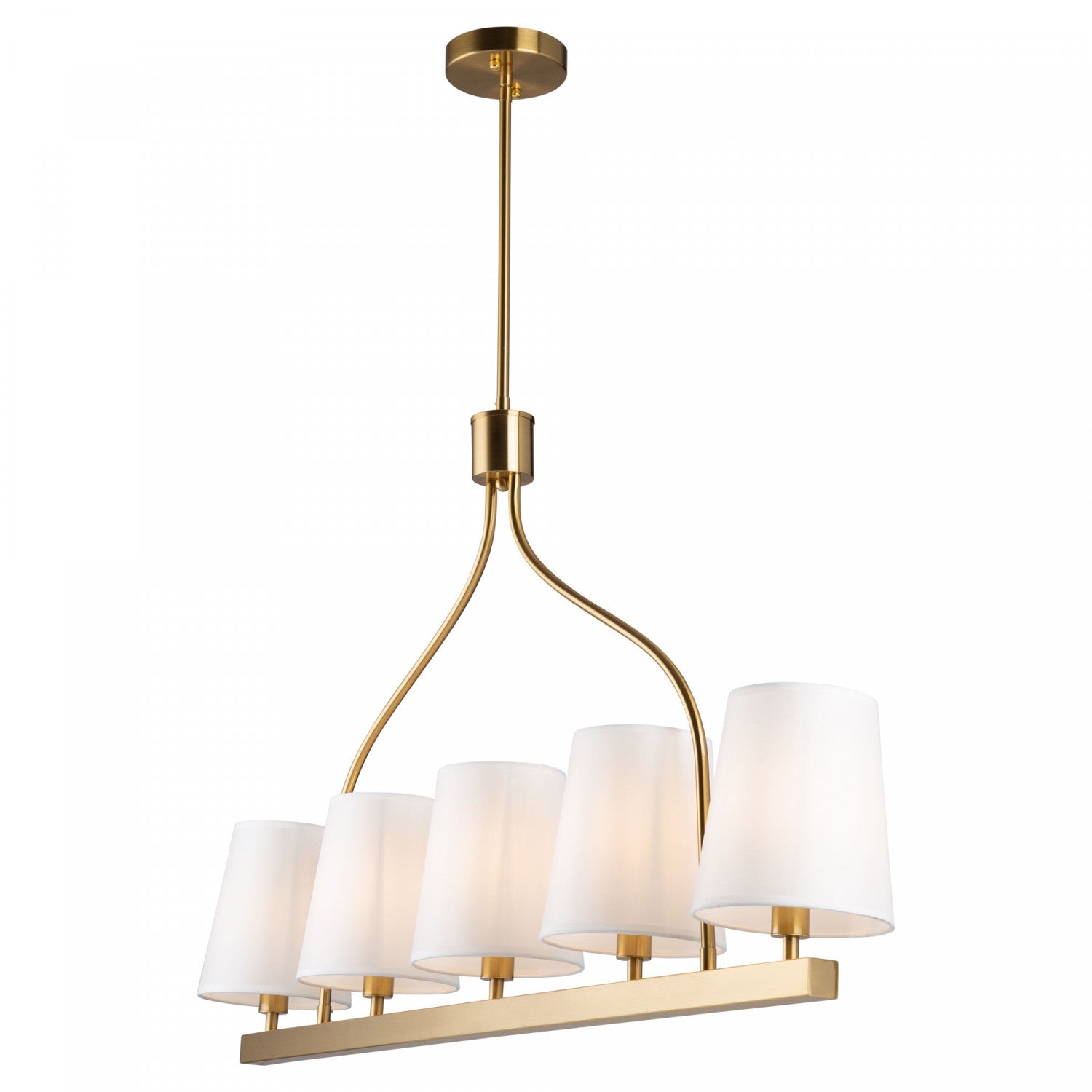 Rhythm 5-Light Brushed Gold Ceiling Light - The Brick
