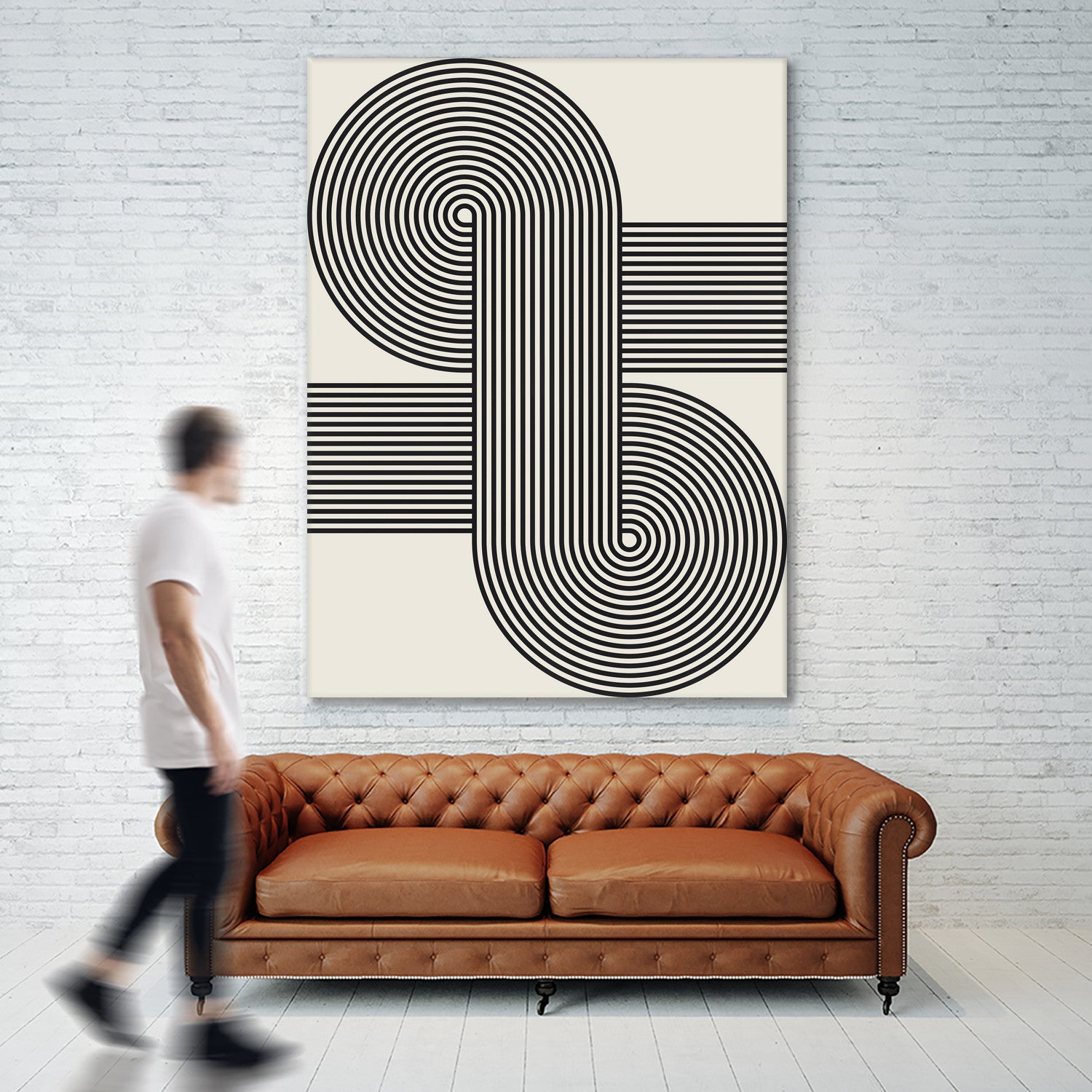 "Simplicity Xv" Giant Art 72x54 Wall Art - The Brick