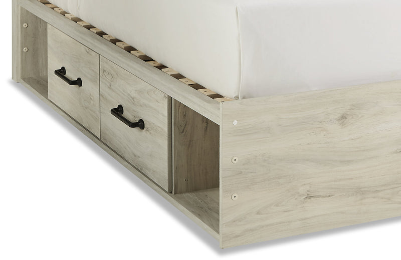 Abby 6pc Bedroom Set with Side Storage Bed, Dresser, Mirror & Night ...