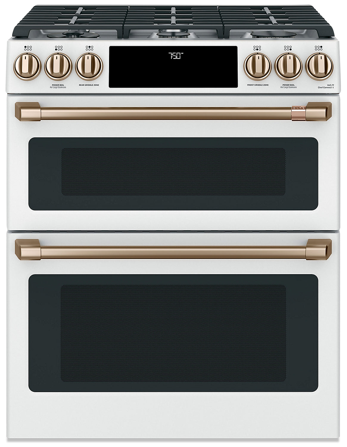 Café Slide-In Double-Oven Gas Range with Convection - CCGS750P4MW2 ...