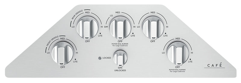 Cafe 36" 5-Element Gas Cooktop - Stainless - CGP95362MS1 - The Brick