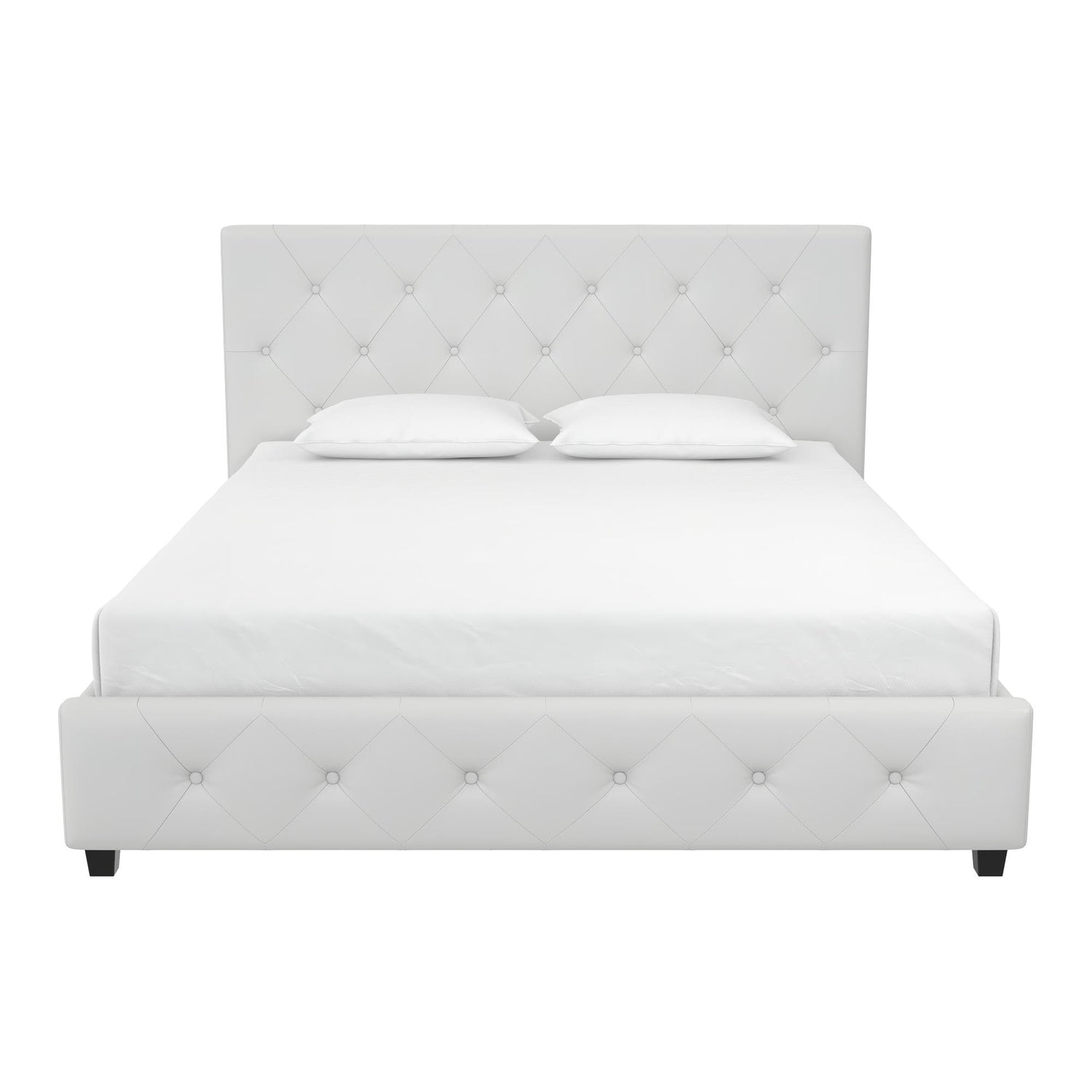 Dorel Home Atwater Living Dana Queen Upholstered Bed White The Brick