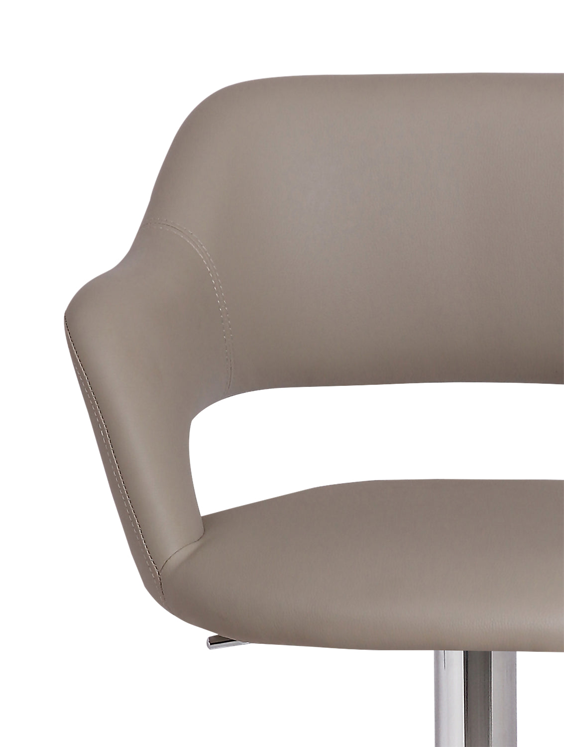 Finn Barstool with Swivel & Adjustable Seat, Vegan Leather Fabric ...