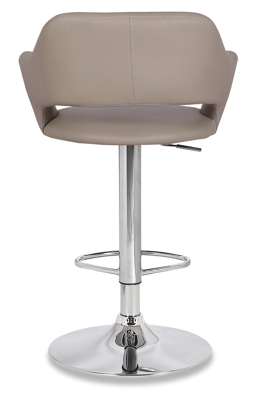 Finn Barstool with Swivel & Adjustable Seat, Vegan Leather Fabric ...