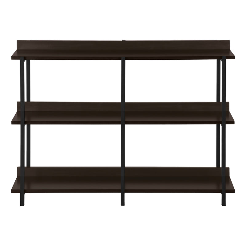 Espresso and Black Console Table - The Brick
