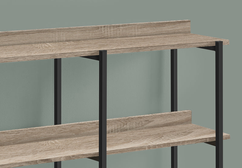 Dark Taupe and Black Console Table - The Brick