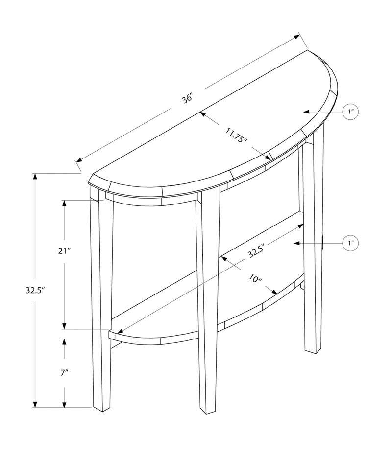 Dark Taupe Wood-Look Console Table | The Brick