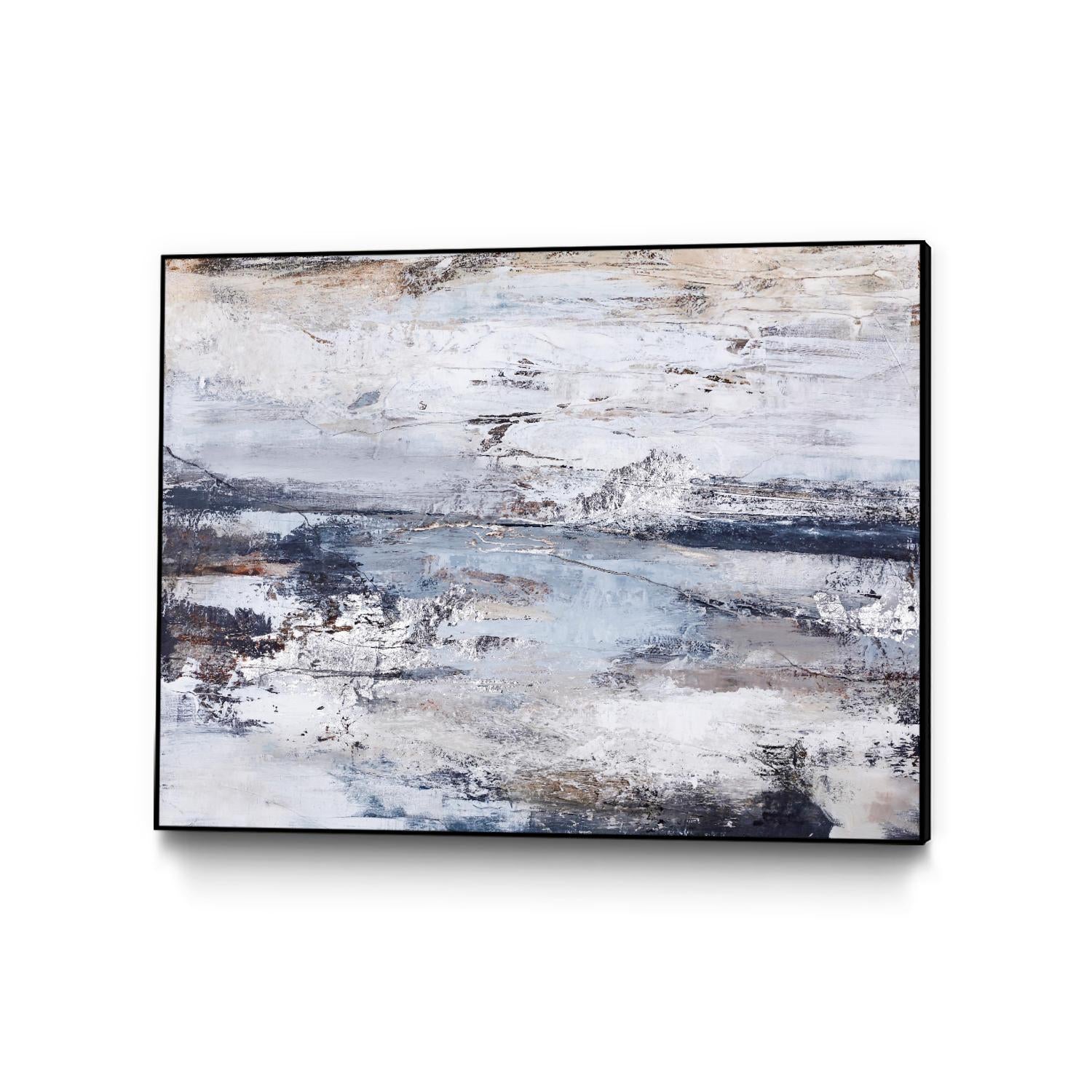 "Outline" Canvas Framed Black 32x24 Wall Art - The Brick