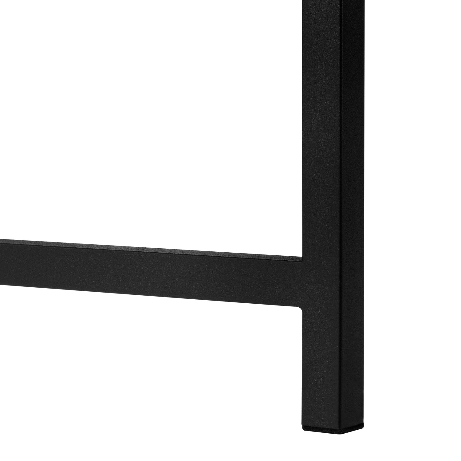 Black Marble-look Black Console Table - The Brick